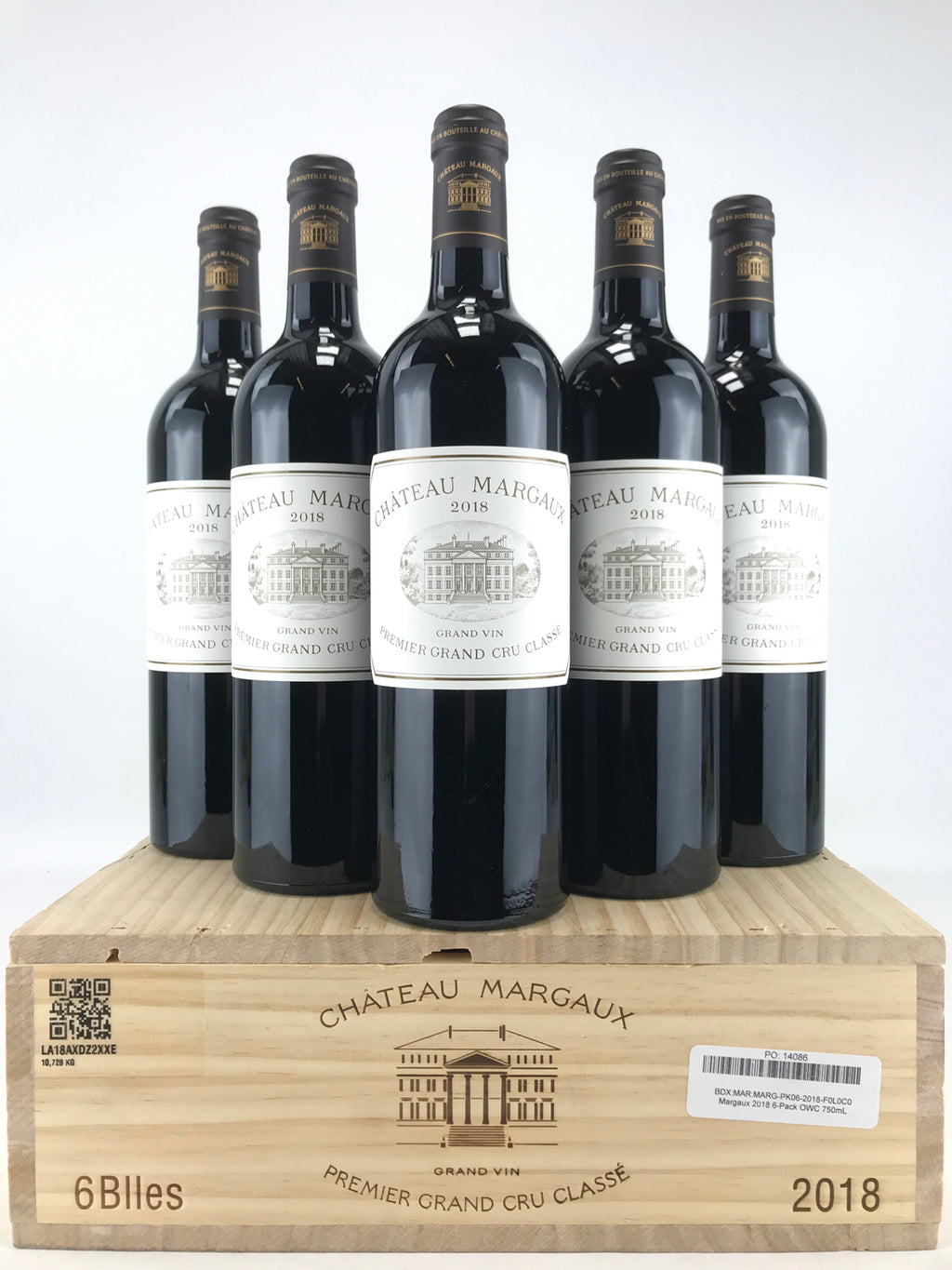 2018 Chateau Margaux, Margaux, Case of 6 btls – Grand Cru Liquid Assets