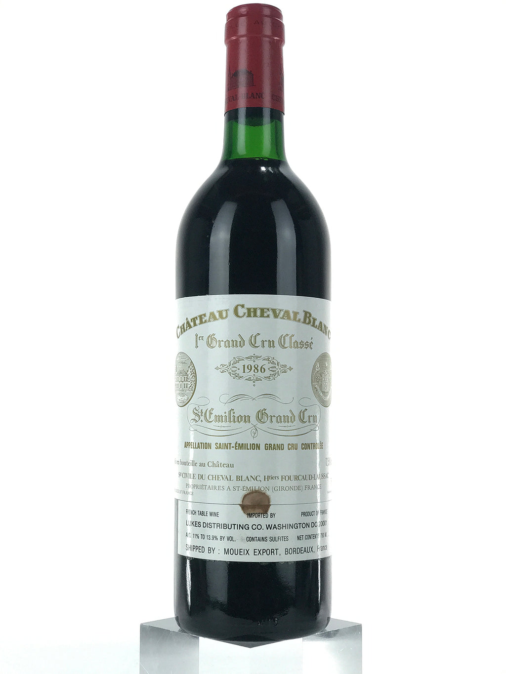 1986 Chateau Cheval Blanc, Saint-Emilion, Bottle (750ml) [Soiled Label