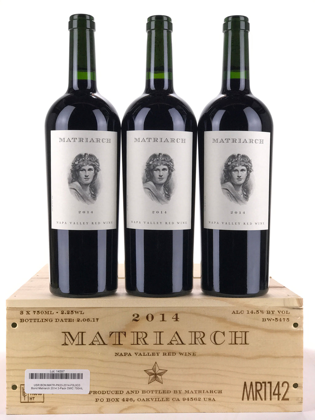 2014 Bond, Matriarch, Napa Valley, Case of 3 Btls – Grand Cru Liquid Assets