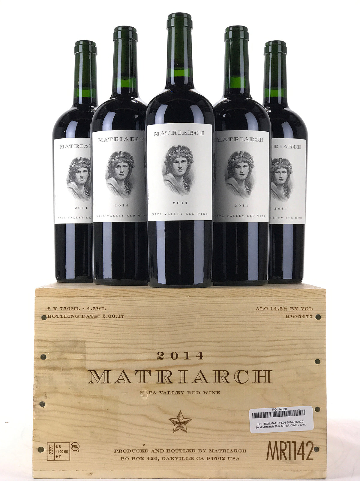 2014 Bond, Matriarch, Napa Valley, Case of 6 Btls
