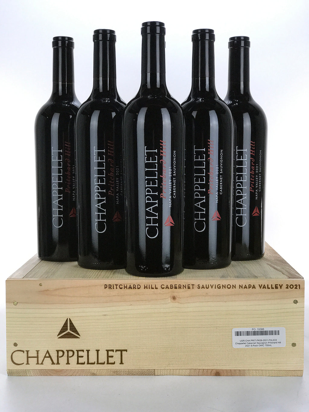 2021 Chappellet, Pritchard Hill Cabernet Sauvignon, Napa Valley, Case