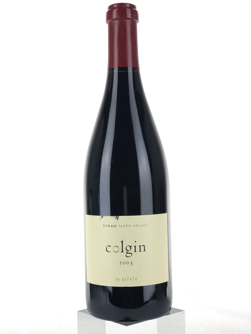 2003 Colgin Cellars, IX Estate Syrah, Napa Valley [Slightly Nicked Lab ...