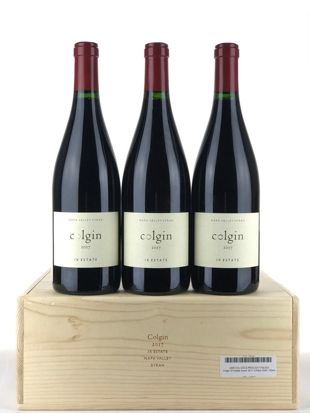 2017 Colgin Cellars, IX Estate Syrah, Napa Valley, Case of 3 Btls ...