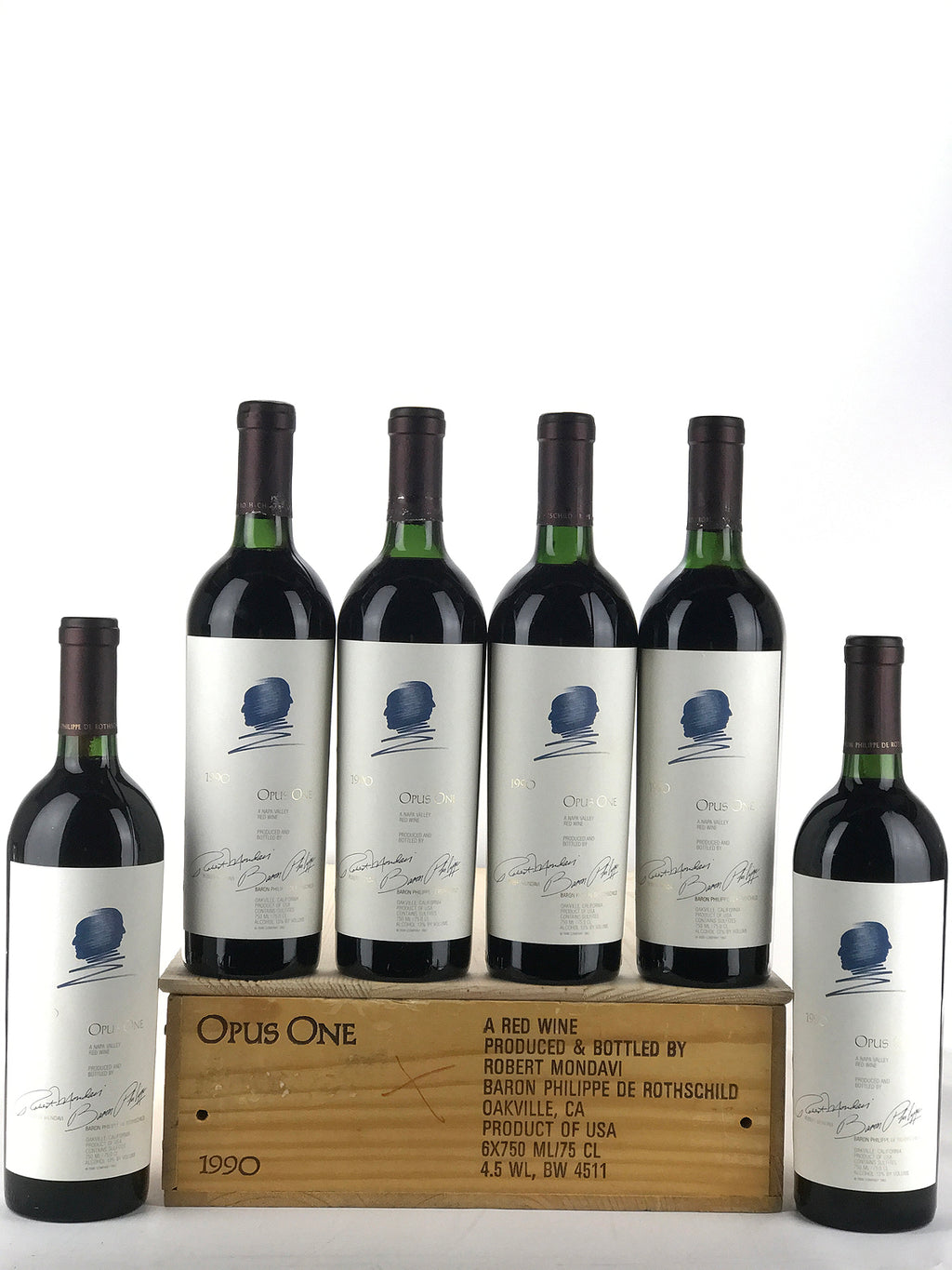 1990 Opus One, Napa Valley, Case of 6 btls [Top Shoulder or better]