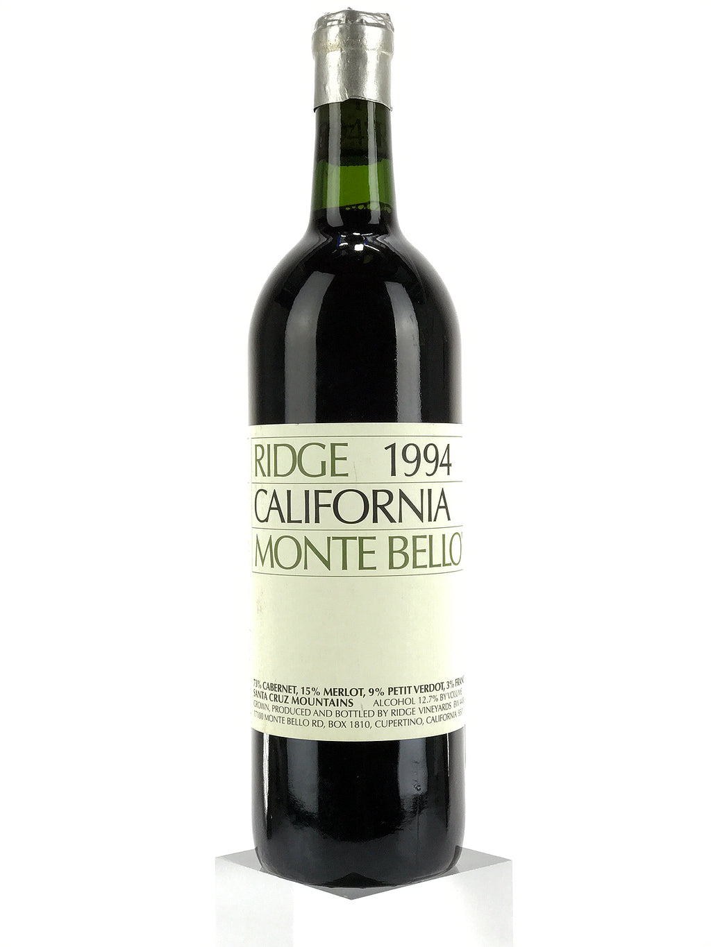 1994 Ridge, California Monte Bello, Santa Cruz Mountains, Bottle (750m