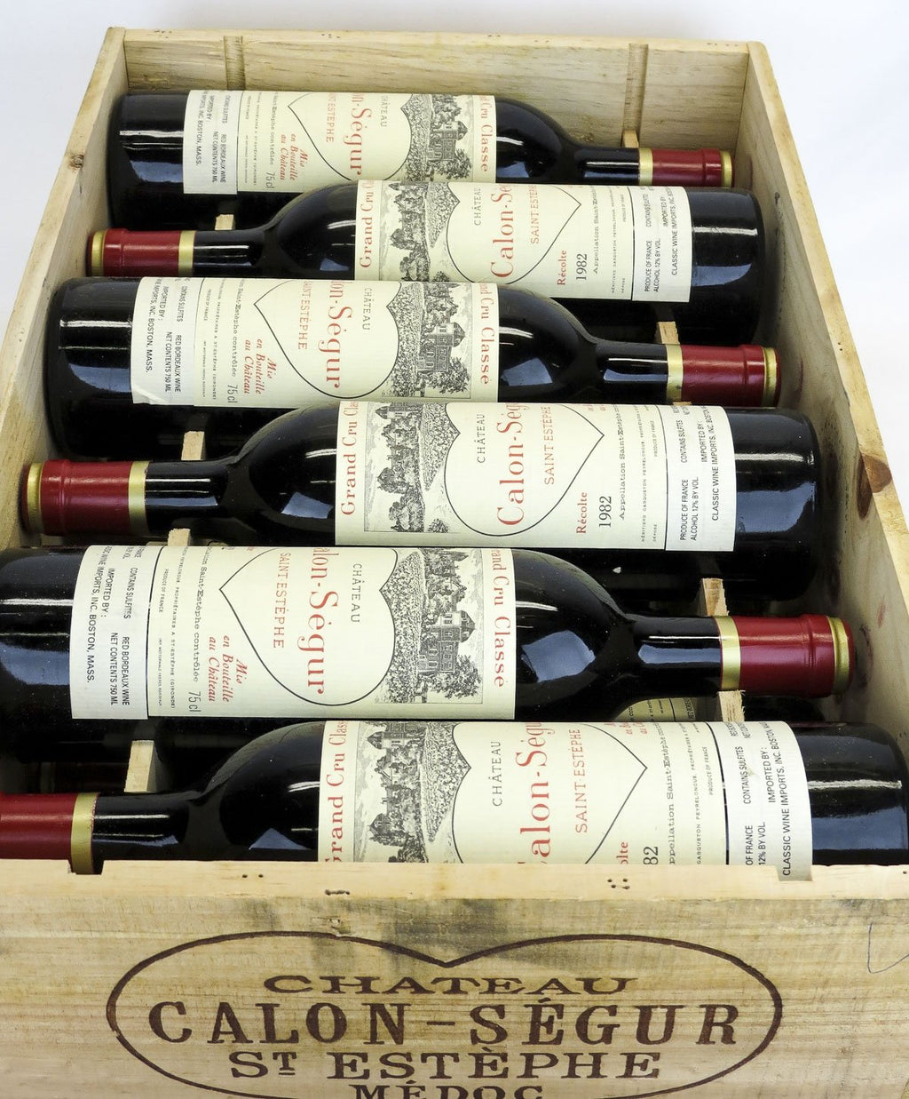 1982 Chateau Calon-Segur, Saint-Estephe, Case of 12 btls