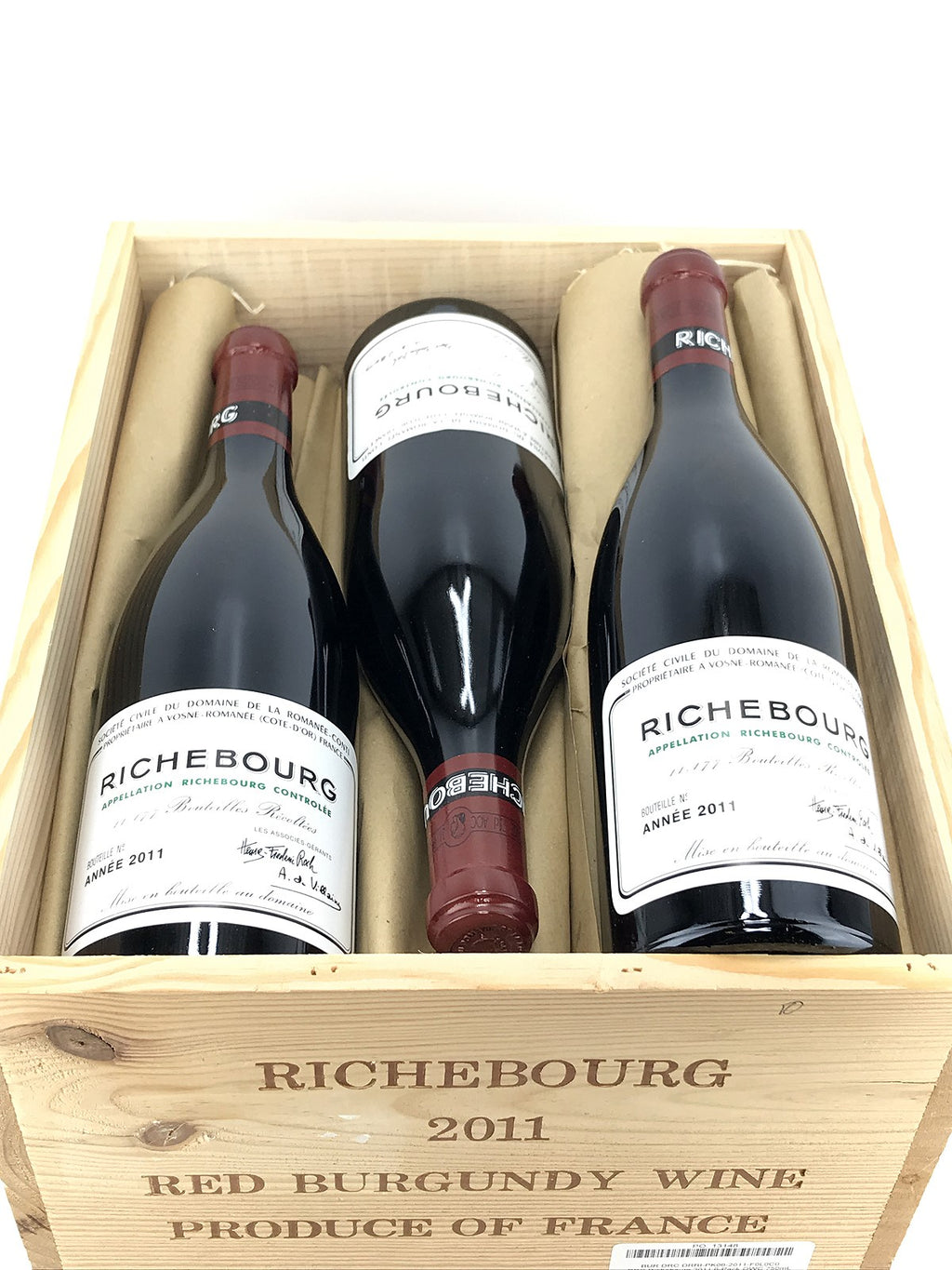 2011 Domaine de la Romanee-Conti, DRC, Richebourg Grand Cru, Case of 6 ...
