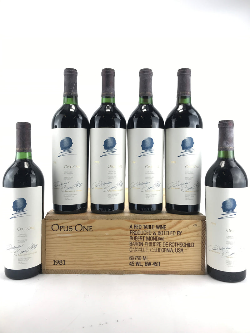 1981 Opus One, Napa Valley, Case of 6 btls, [Oxidized Capsules] – Grand ...
